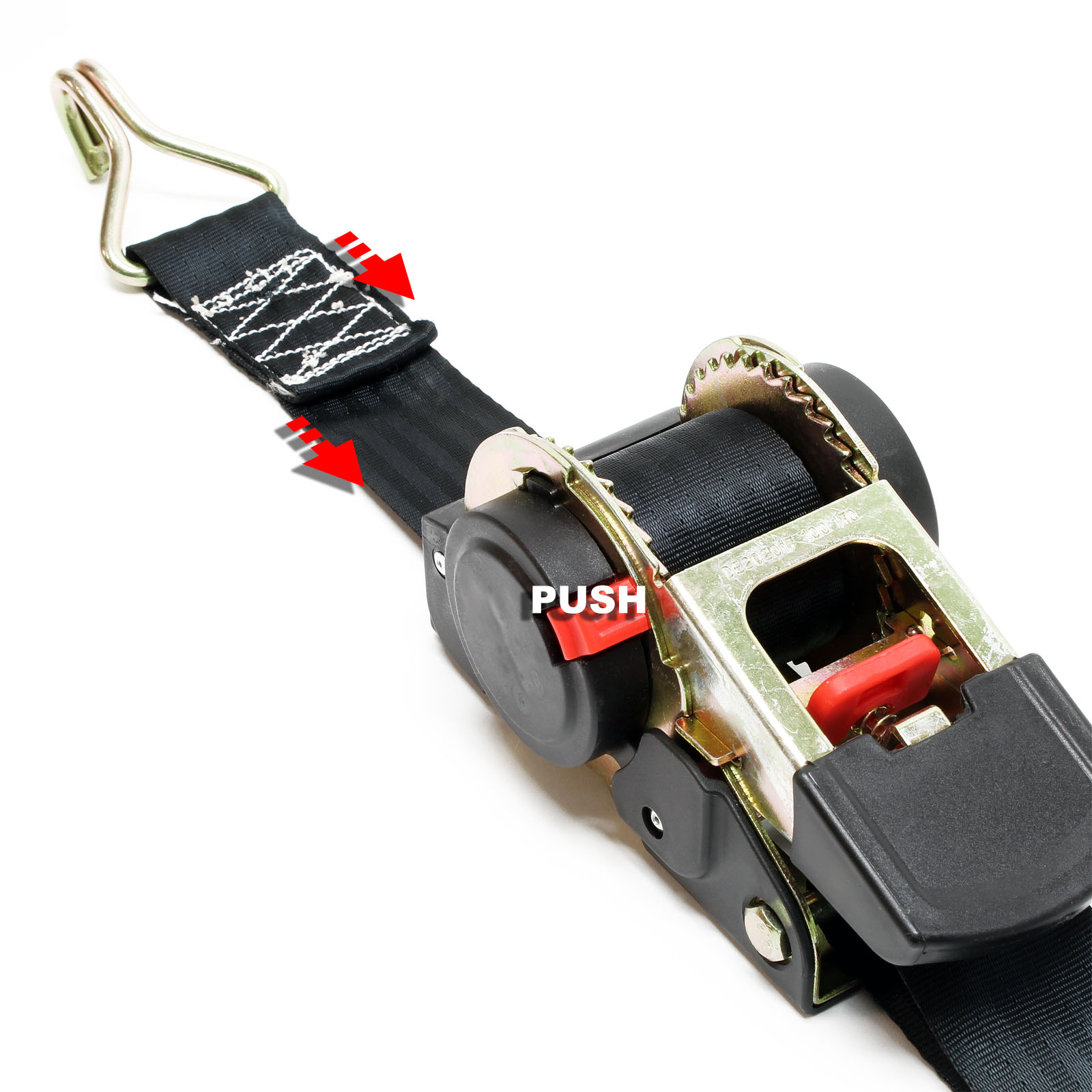 Automatik Spanngurt 1,8m 50mm 750daN PES selbstaufrollend Zurrgurt ...
